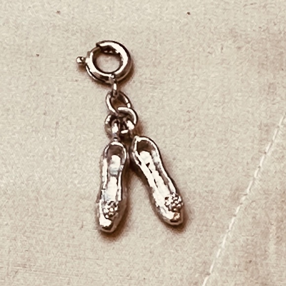 Monet | Jewelry | Monet Stainless Steel Ballerina Slipper Charm Vintage ...